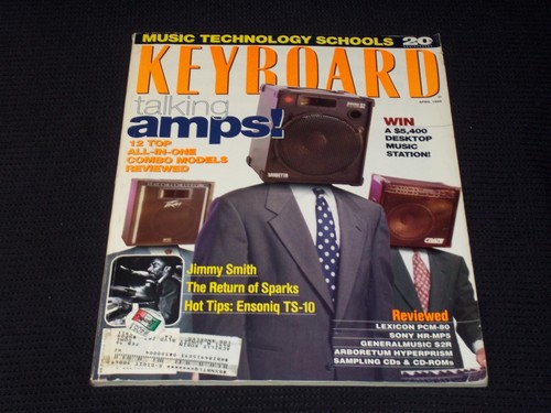 1995 APRIL KEYBOARD MAGAZINE - AMPS COVER - E 1175 | eBay