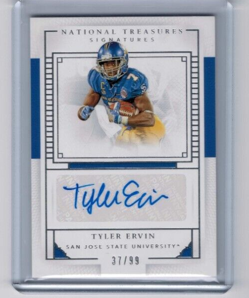 2016 Panini National Treasures Collegiate Tyler Ervin Rookie Auto RC ...