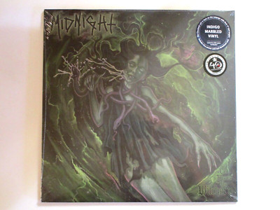MIDNIGHT LET THERE BE WITCHERY LP INDIGO MARBLED VINYL + POSTER | eBay