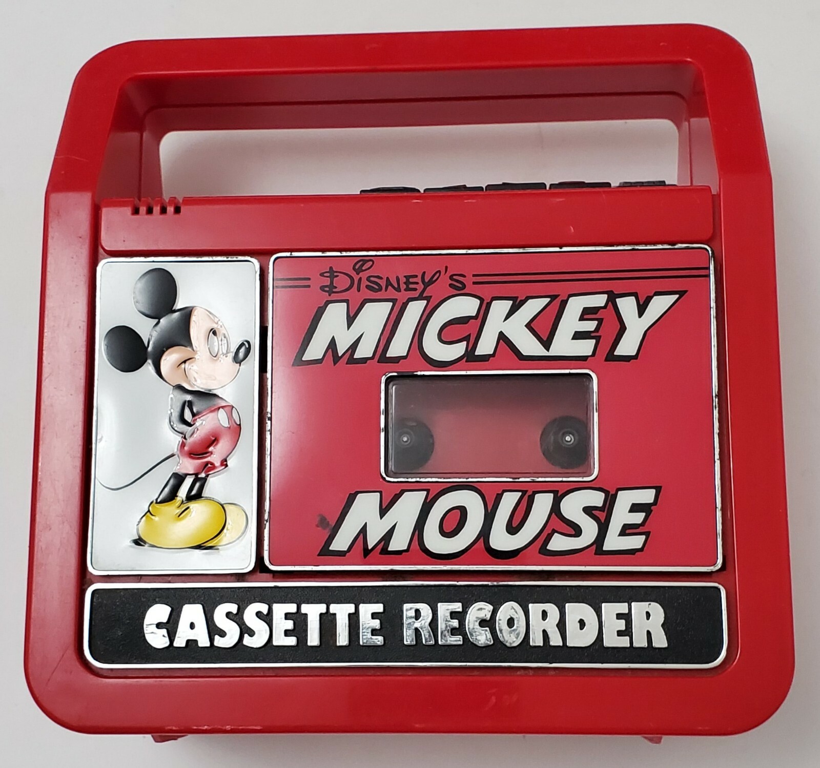 VINTAGE MICKEY MOUSE CASSETTE RECORDER. THE TAPE IS NOT TURNING. | eBay