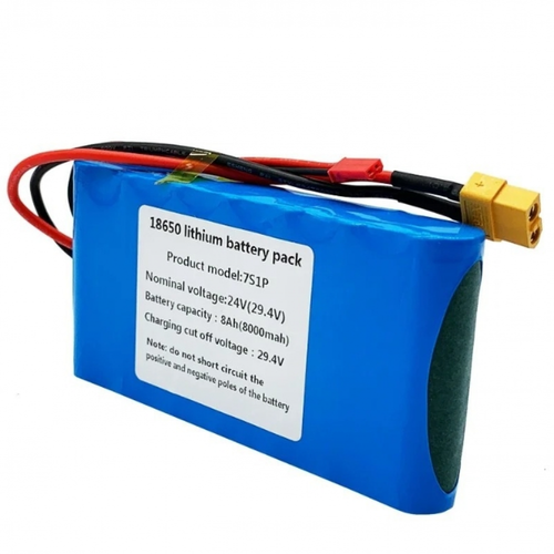 24V 7S1P 8000mAh Li-lon battery pack suitable for scooters, toys, and ...
