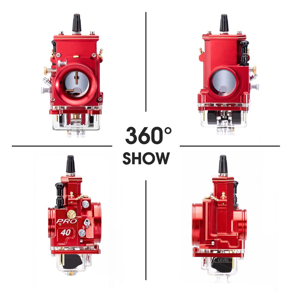 Motorcycle 38mm Carburetor CNC PRO Carb for 2 Stroke Dirt Bike ATV ...