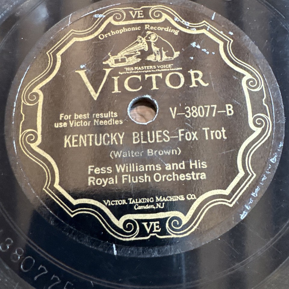 Victor 78 RPM Fess Williams Royal Flush Orchestra - Hot Town V-38077 V+ ...