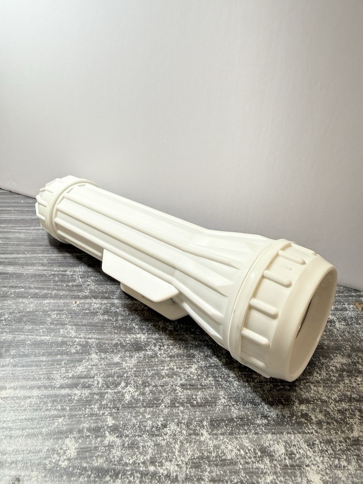 vintage FULTON flashlight white plastic ribbed Wauseon Ohio USA | eBay