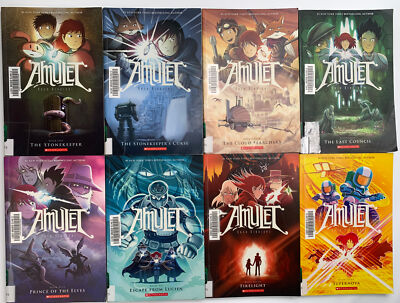 Complete AMULET Series By Kazu Kibuishi (Volumes #1-8 Set) Lof of 8 | eBay