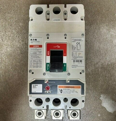 Eaton LGH3630NN Circuit Breaker 600 Amp 600 Vac 3 Pole L630H | eBay