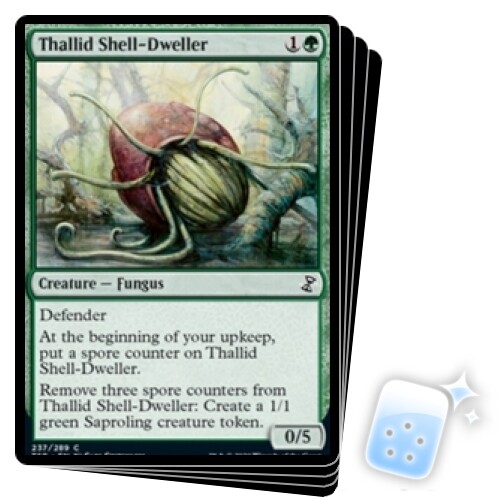 Thallid Shell-dweller X4 M/NM Magic: The Gathering MTG Time Spiral ...