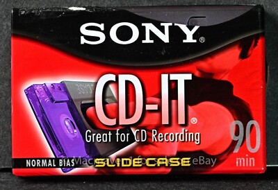 Sony CD-IT 90 Minute Slide Case Standard Bias Cassette Tape 1-Pack ...