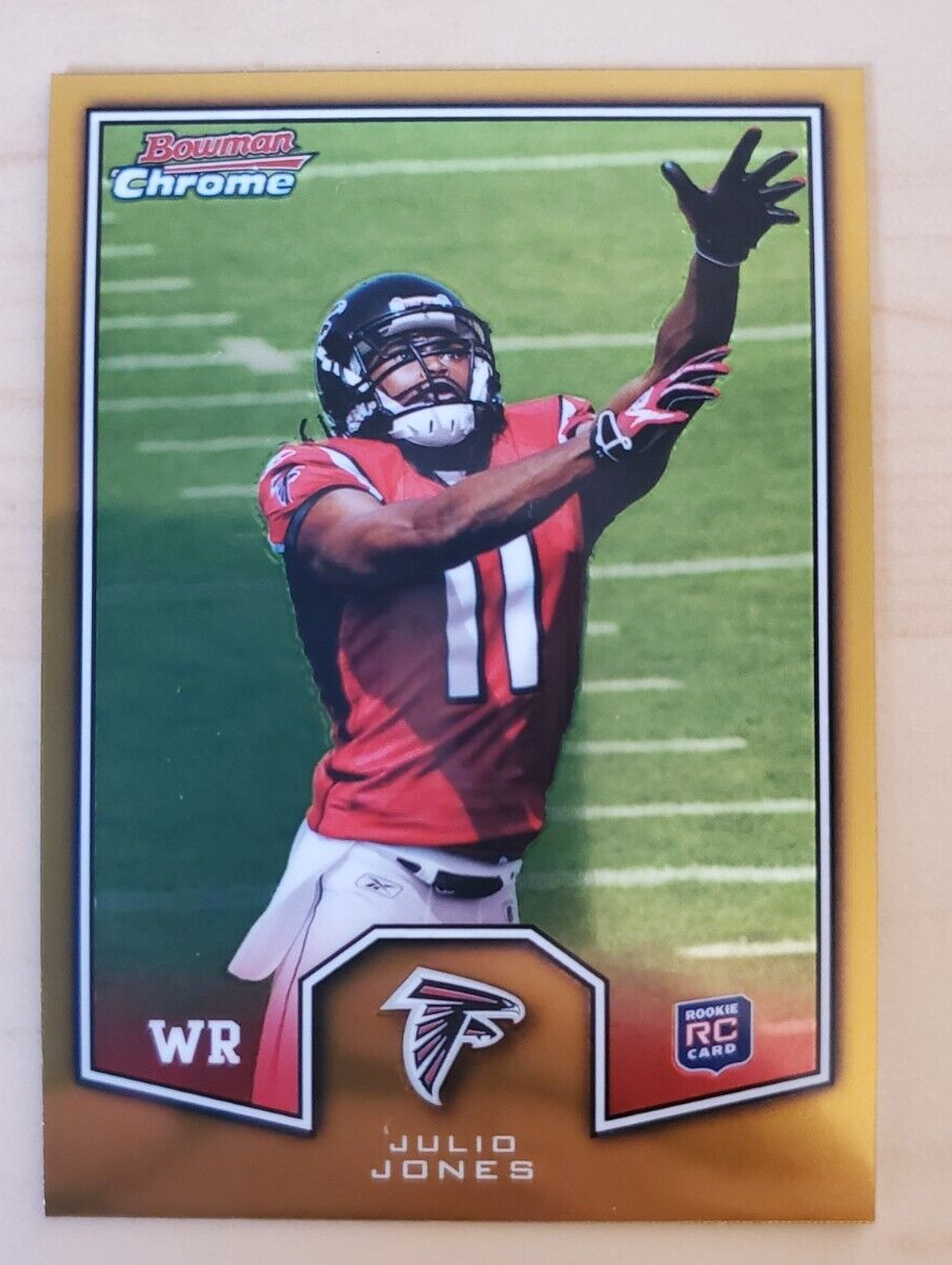 2011 Bowman Chrome Gold Julio Jones Rookie Preview #BCR-24 Atlanta ...