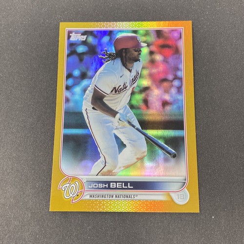 Josh Bell GOLD FOIL 2022 Topps Baseball #439 Parallel Card Washington ...