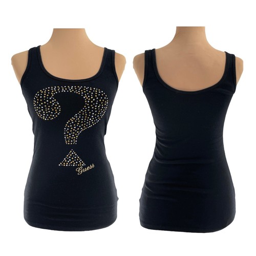 Y2K Guess Question Mark ? Silver Gold Rhinestone Blin… - Gem