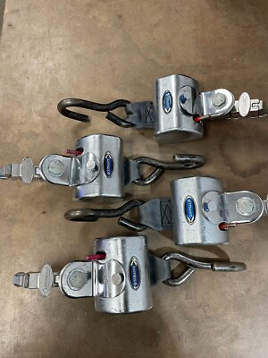 4 Q'STRAINT WHEELCHAIR MAX RETRACTOR Q8-6209 TIE DOWN STRAPS *USED* Qty ...