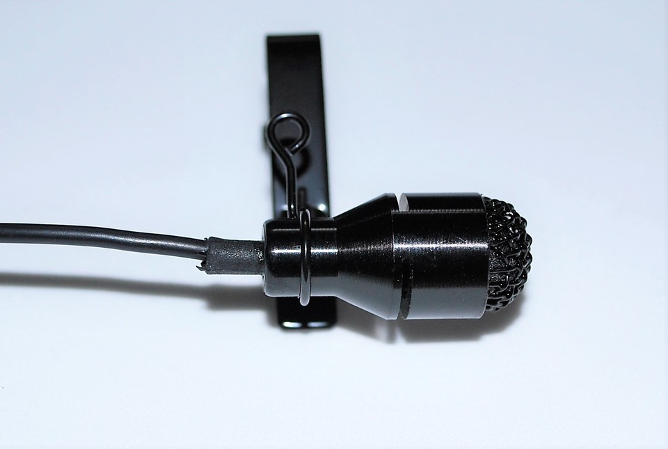 Lavalier Lapel Mic w/ 4 pin mini XLR Connector for Shure Wireless Metal ...