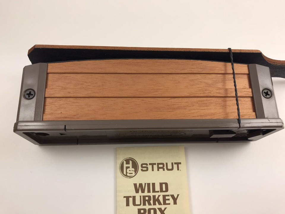 H S Strut Natural Wild Turkey Box Game Call Silencer Plus Field ...