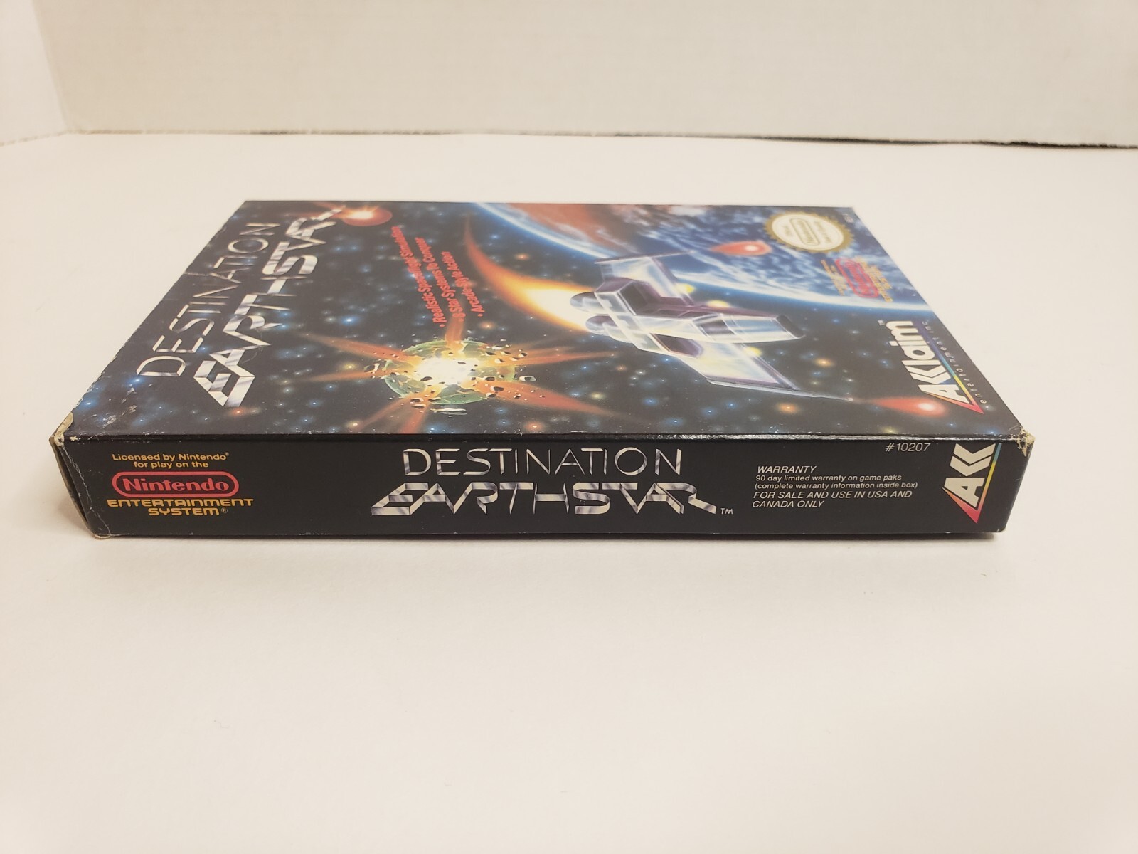 Destination Earthstar W/ Box Original Nintendo NES Game 1985 Tested ...