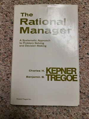 The rational manager Book, by Charles kepner | eBay