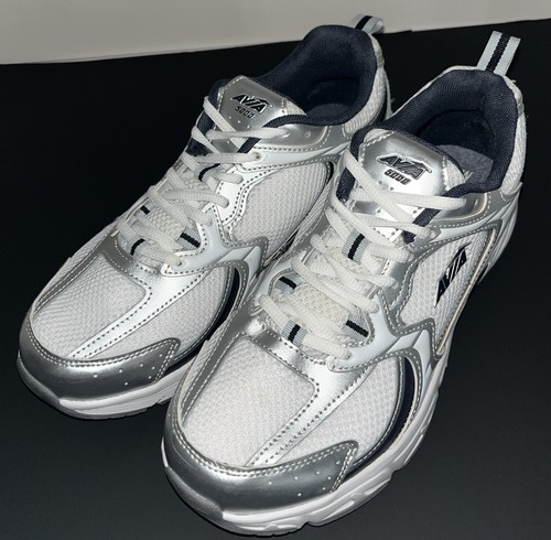 Avia Women's 5000 Performance Sneakers Size 9.5 Wide Width White/Navy ...