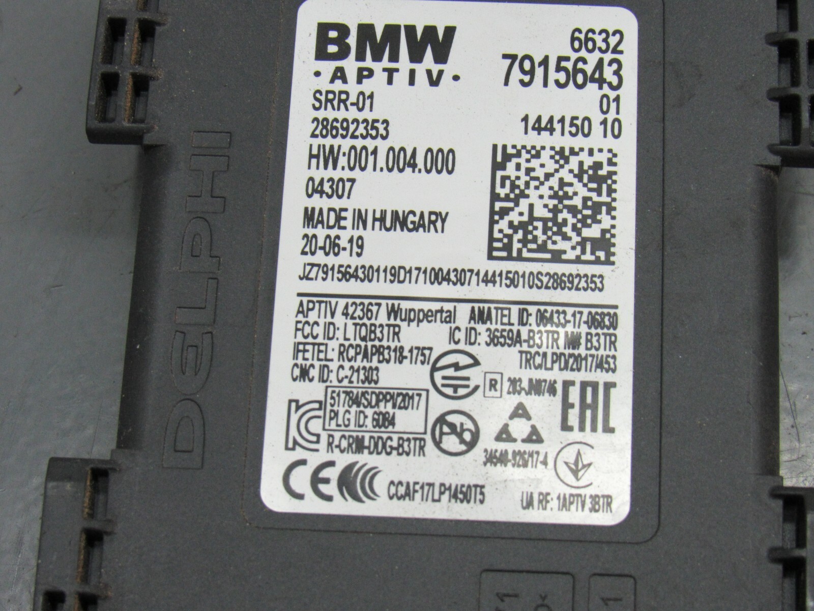 BMW X3 REAR LANE ASSIST SENSOR RADAR CLOSE RANGE G01 2018-2021 OEM | eBay