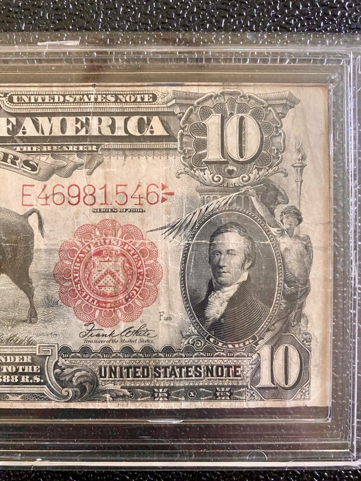 UNITED STATES SERIES 1901 US $10 BISON LEGAL TENDER NOTE Series of 1901 ...