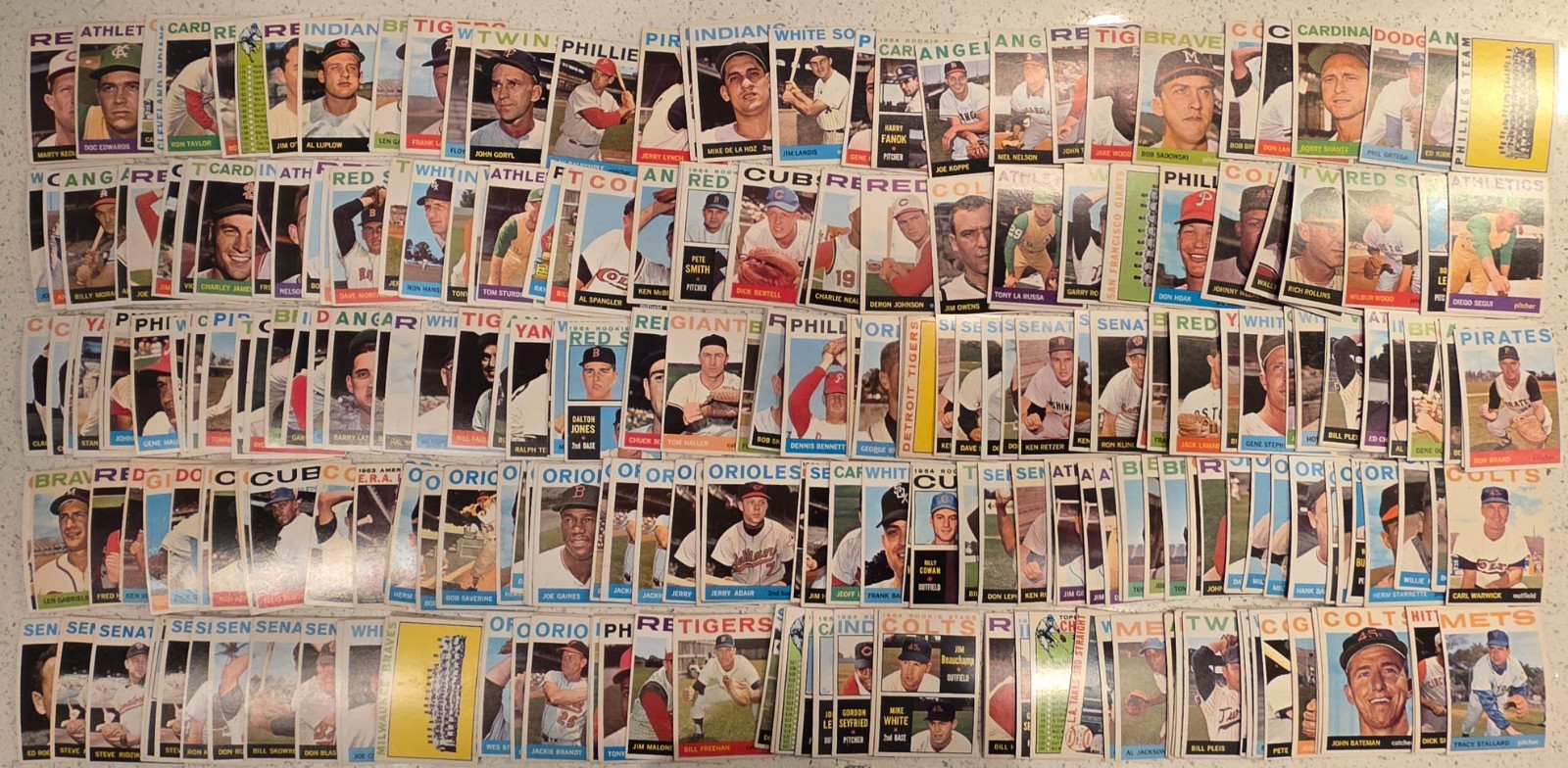 (280) 1964 Topps Baseball LOT of Cards HIGH Grade Approx. 280 Total ...