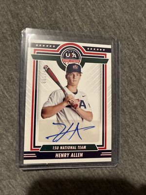 2022 USA Stars & Stripes HENRY ALLEN AUTO! /399! Rare prospect rc ...