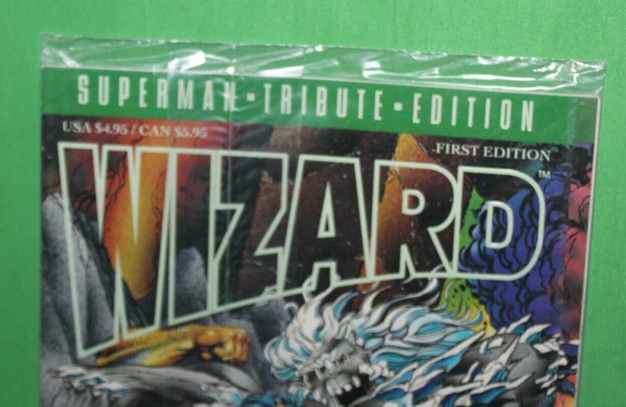 Wizard Comics DC Superman Tribute First Edition Comic Book With Card ...
