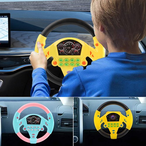 Portable Simulated Driving Steering Wheel Toy Simulated Kids Driving ...