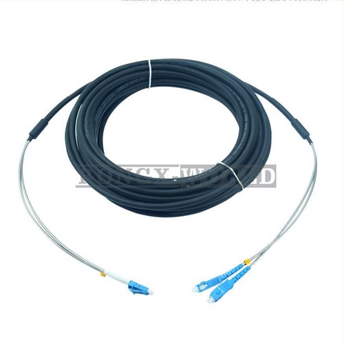 10M Outdoor Waterproof Field Fiber Patch Cord LC to SC LC-SC SM 9/125 ...
