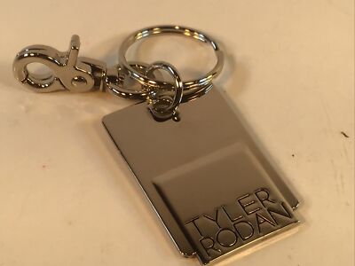Tyler Rodan Designer Silver Tone Hanging Logo Purse Charm Hook Key ...