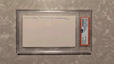 Mike Michalske Signed Index Card | eBay