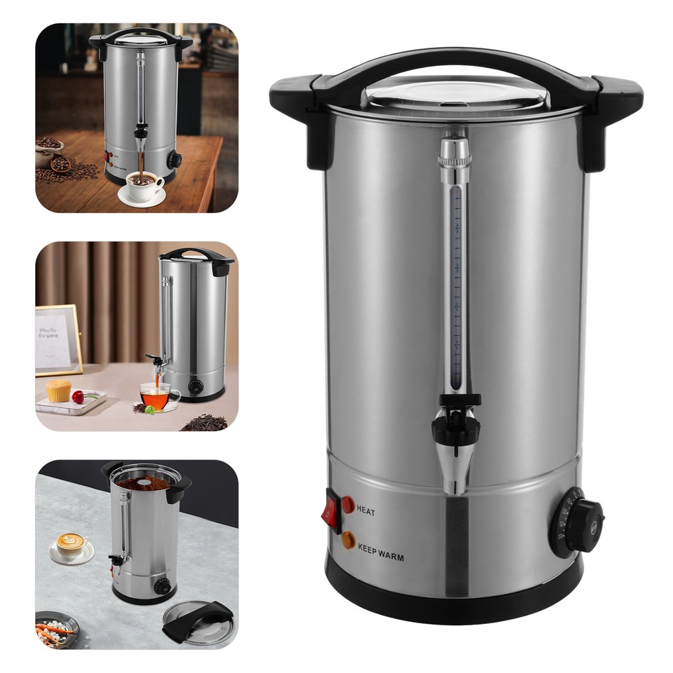 6.6Gal Commercial Coffee Urn Large Coffee Dispenser, Electric Coffee ...