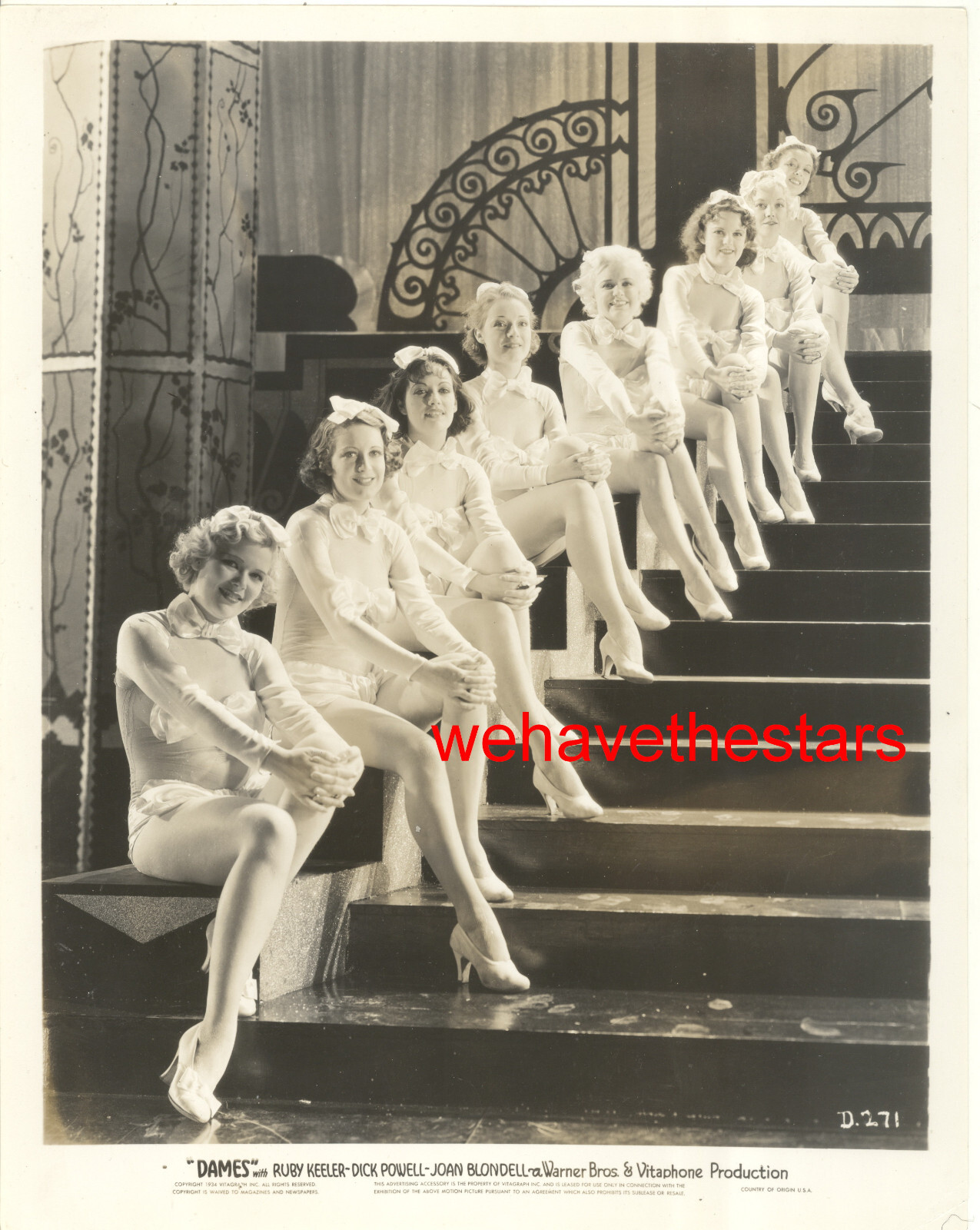 VINTAGE Chorus Girls BUSBY BERKELEY '34 DAMES Publicity Portrait | eBay