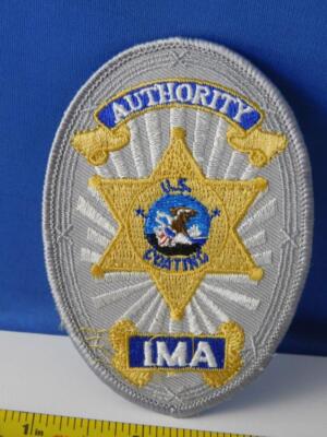AUTHORITY IMA US COATING PATCH HAT BADGE UNIFORM SECURITY GUARD ...