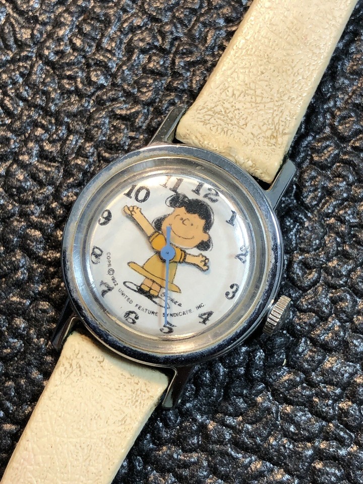 Vintage Peanuts Lucy Mechanical Watch Copr. 1952 For Service,Repair Or ...