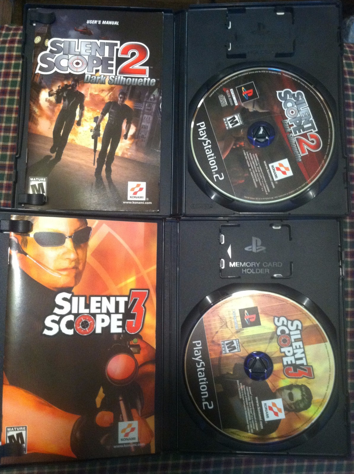 2 games Silent Scope 2 and Silent Scope 3 Complete Black label ...