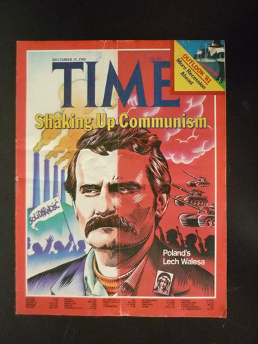 Time Magazine December 29 1980 Poland Lech Walesa Shaking Up Communism ...