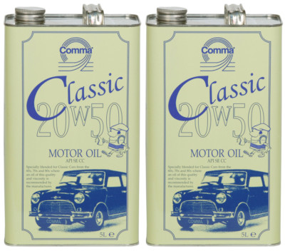 2x Comma - Classic Motor Oil Car Engine Performance 20W50 Old Engines ...