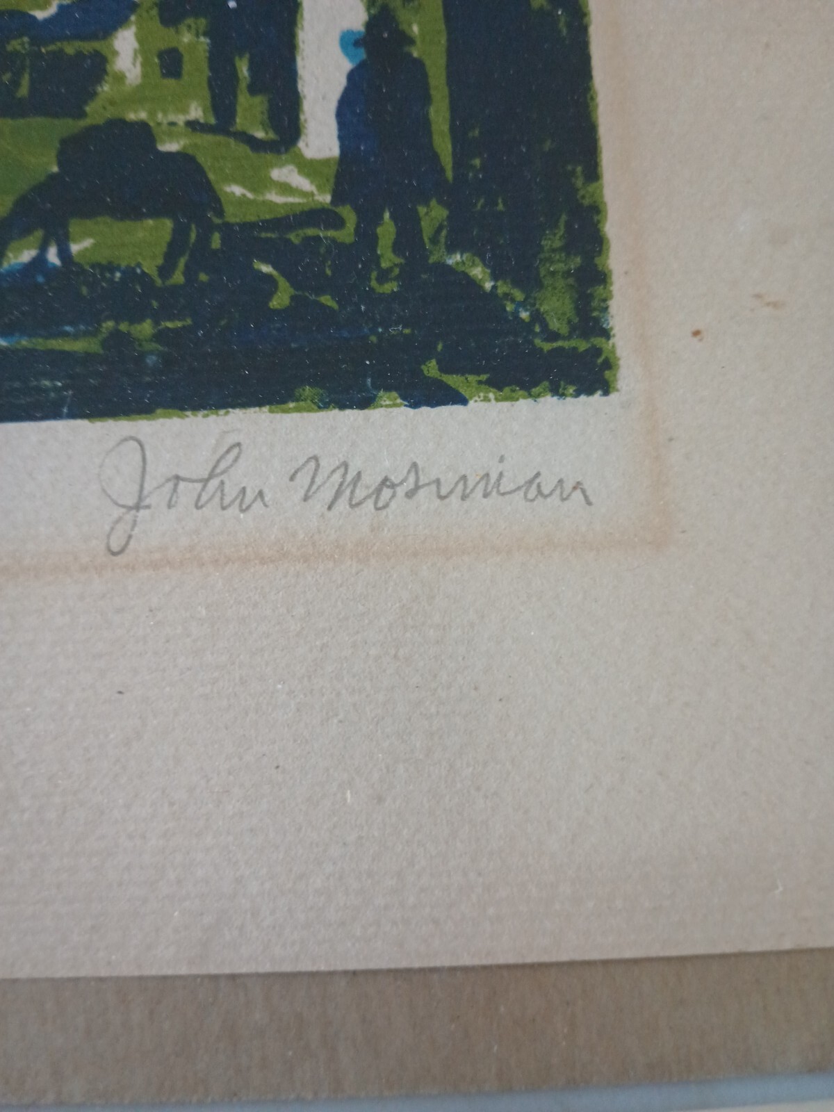 Framed John Mosiman Pencil Signed Serigraph Art Print “Village of ...