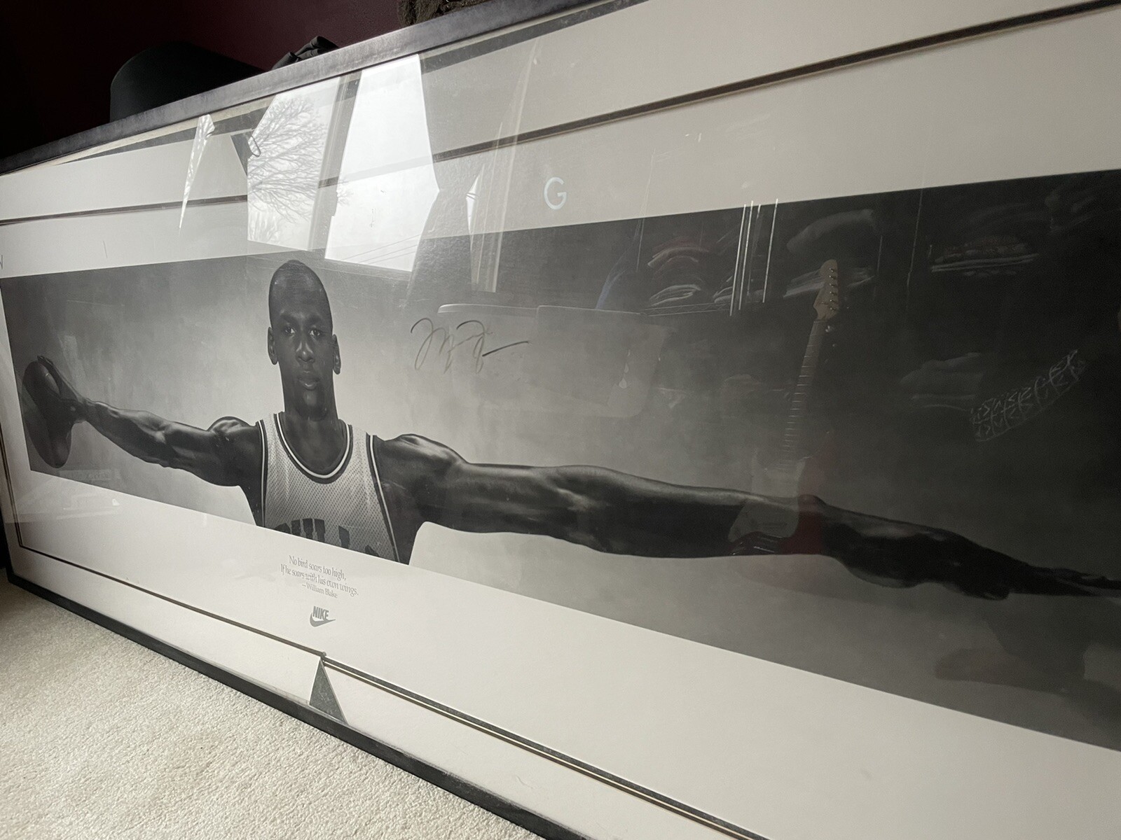 Michael Jordan Poster Wings Framed