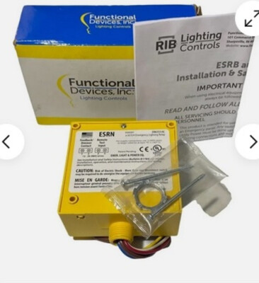 FUNCTIONAL DEVICES ESRN UL924 EMERGENCY LIGHTING RELAY 120-277 VAC ...