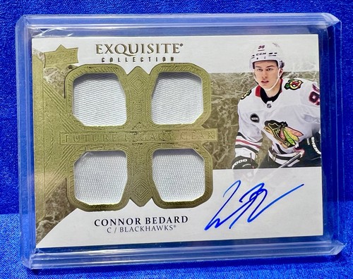 2023 Exquisite Future Legacy Quad Material Auto Gold Connor Bedard RPA ...