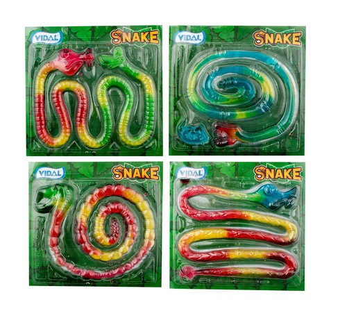 4 x VIDAL SNAKE JELLY Party Gummy 1 Meter Long Candy Gummies Sweets | eBay