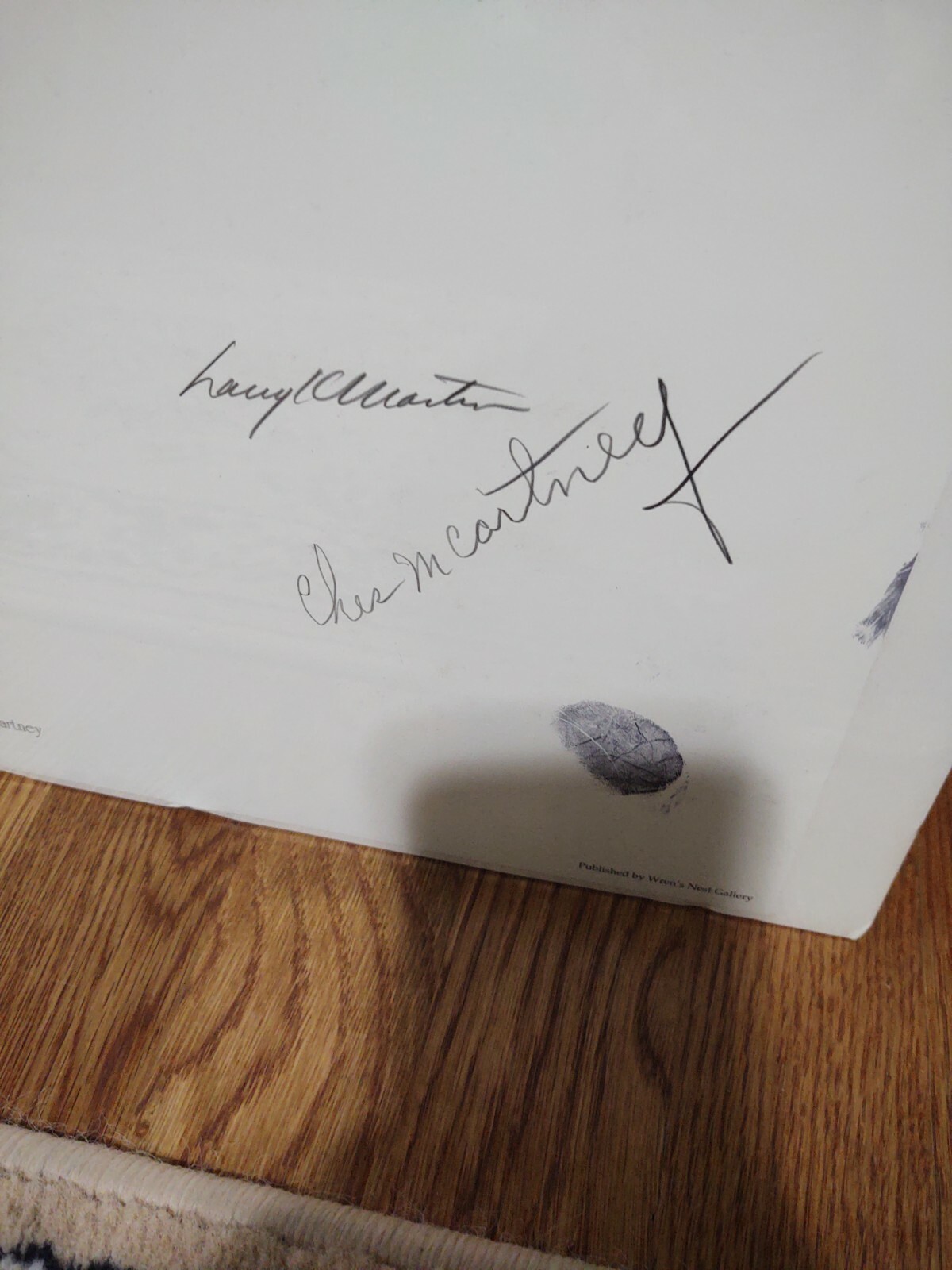 Ches McCartney America's Goat Man Signed and thumbprinted | eBay