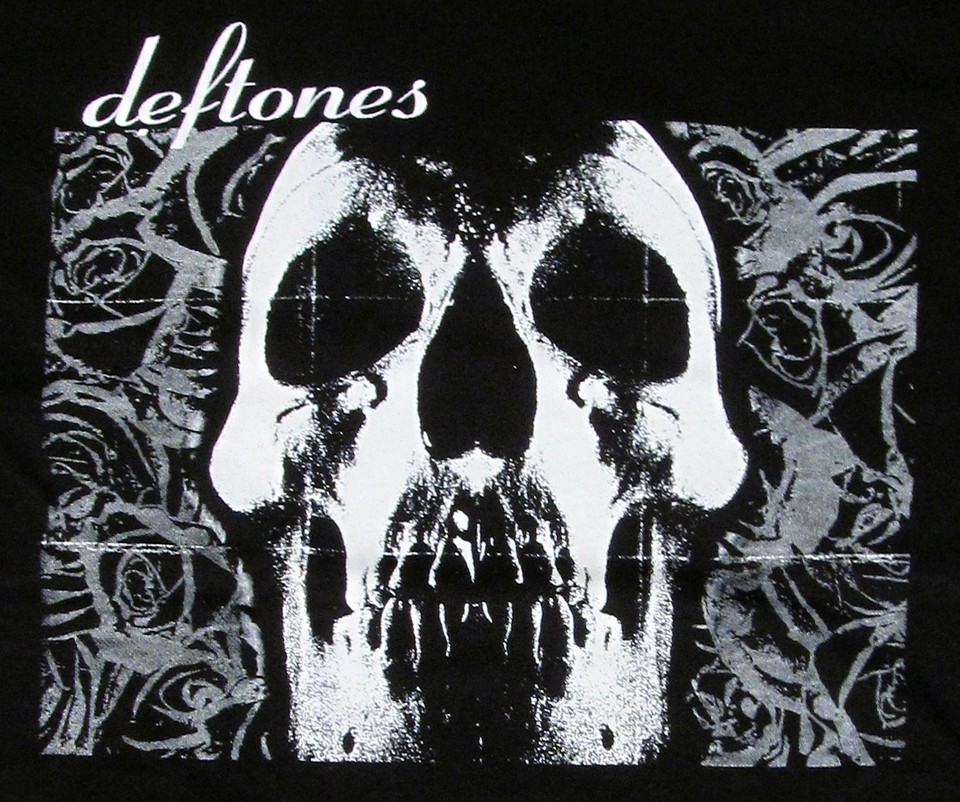 DEFTONES T-shirt Rock Music Nu Metal Skull Tee Adult Men's Black New | eBay