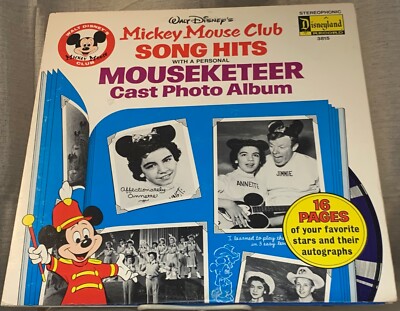 Mickey Mouse Club Song Hits with Mouseketeer Cast Photo Album (Vinyl ...