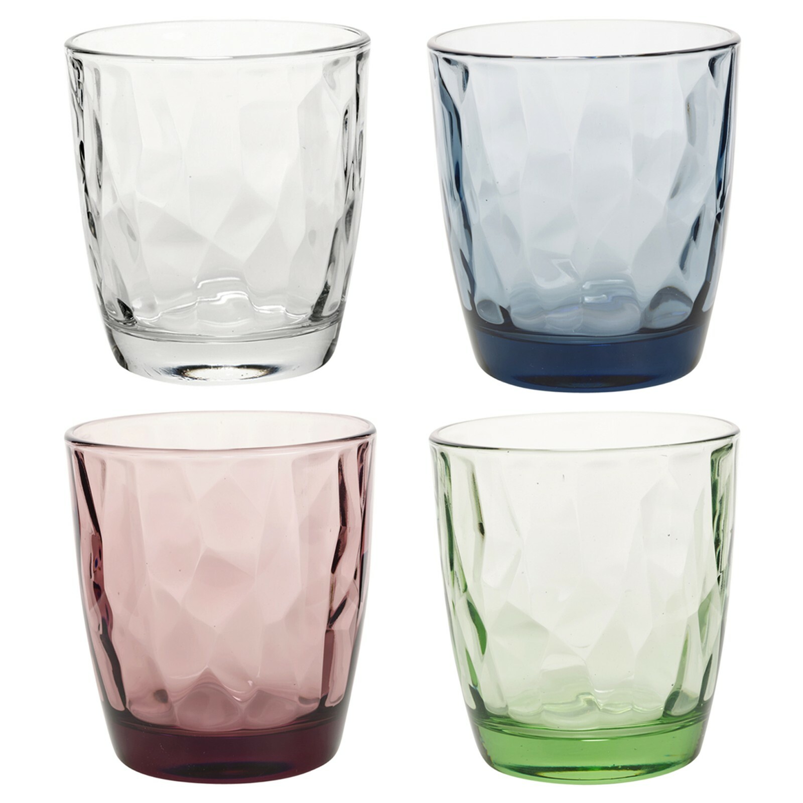 Bormioli Rocco Diamond Glass Tumbler Glasses Drinking Cups Whisky ...