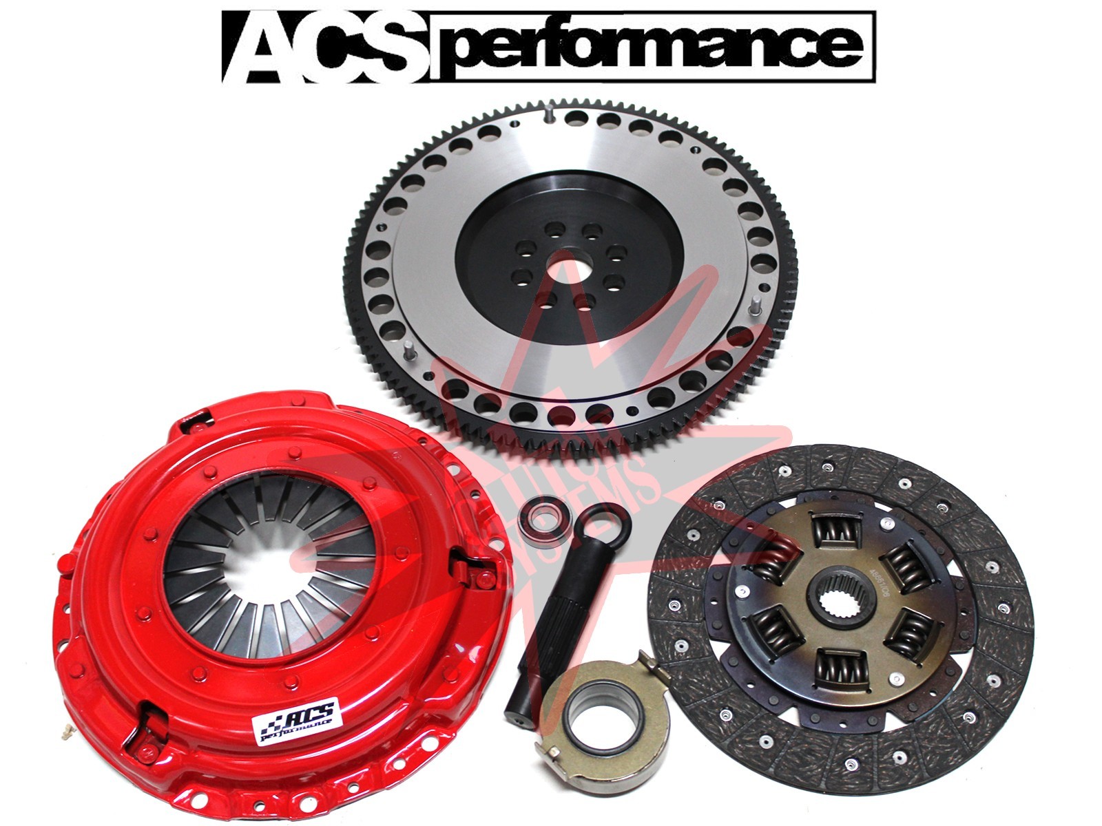 NEW! ACS STAGE 2 CLUTCH KIT+ CHROMOLY FLYWHEEL 94-01 ACURA INTEGRA B18C ...