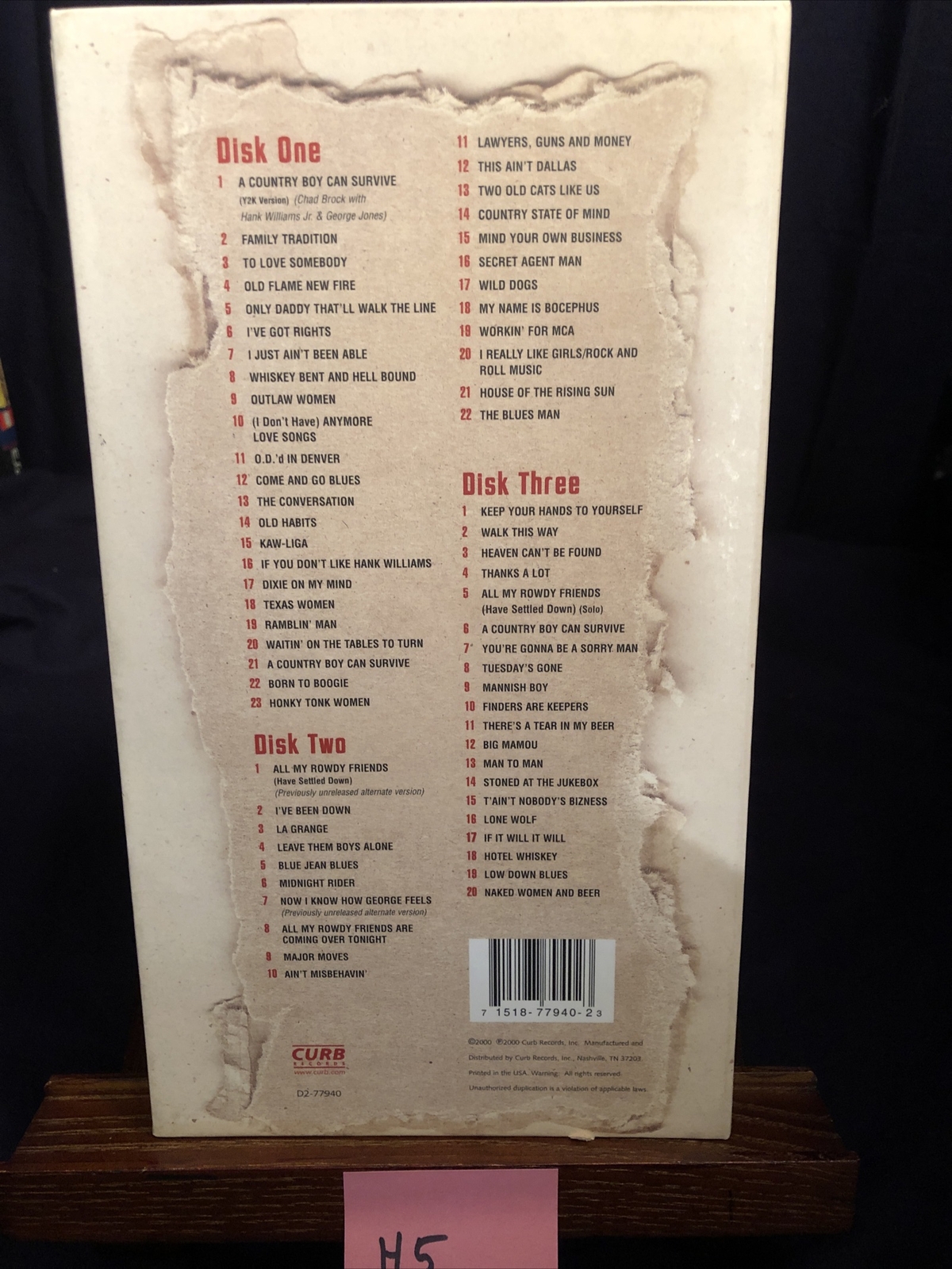 BOCEPHUS BOX 3 CD BOXSET HANK WILLIAMS JR 1979-1999 NEAR MINT FREE SHIP ...