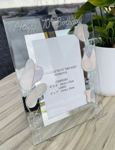 70th Birthday Gift Photo Frame Large Portrait (Sweet Pea) -Dreamair | eBay