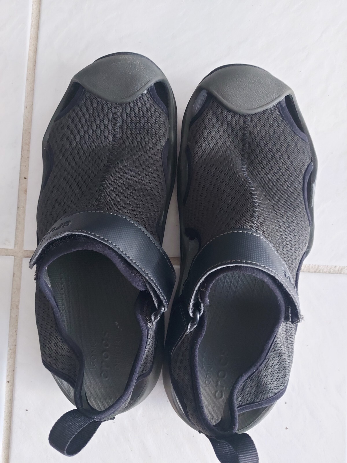 Crocs Swiftwater Mesh Deck Men's Sandal - Black, US m… - Gem